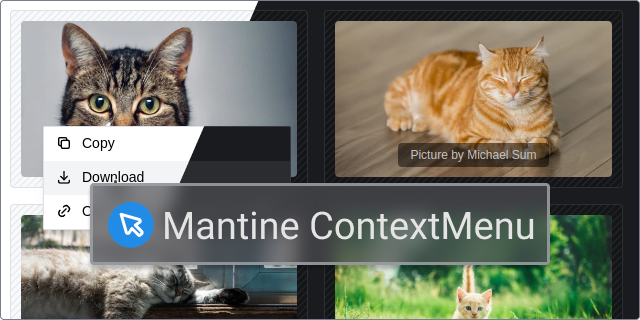 Examples › Basic usage | Mantine ContextMenu